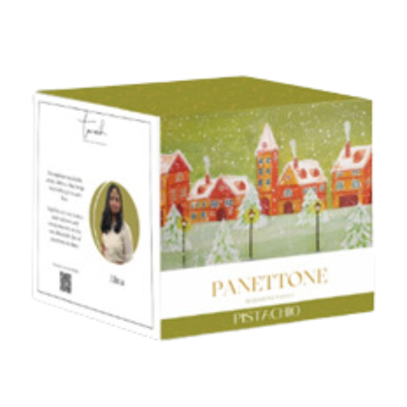 Panettone Pistachio Cardbox Customised