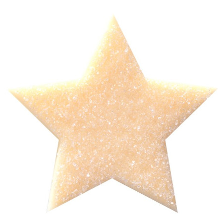 Stars White Choc Crystallised