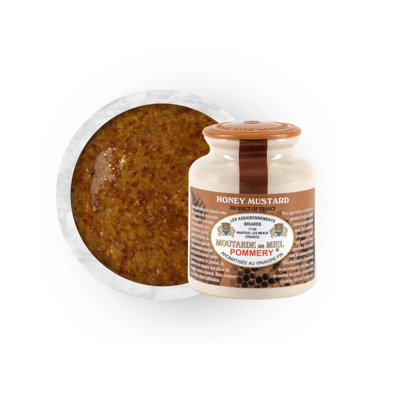 Honey Mustard In Stone Jar With Plastic Top